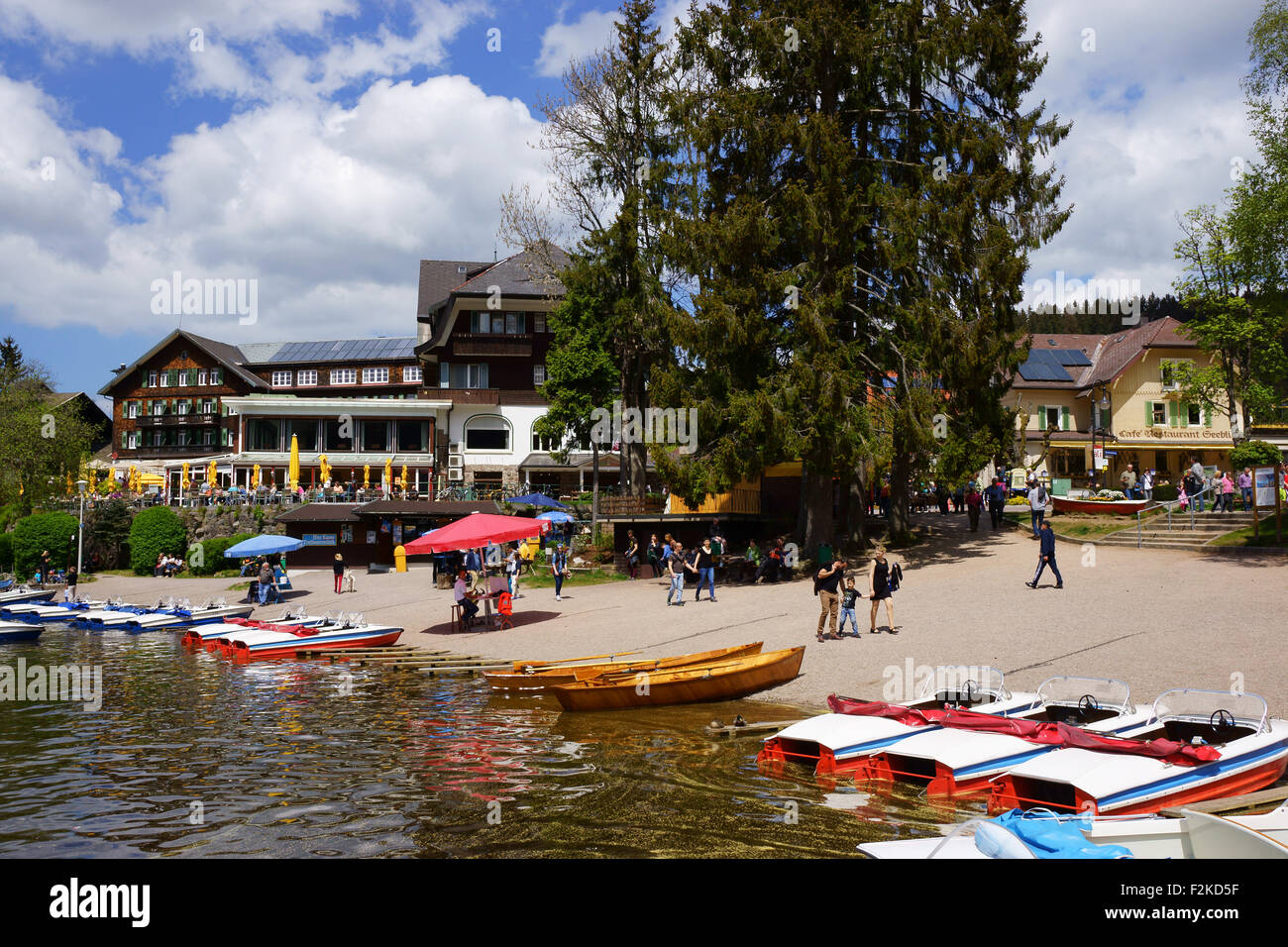 Travel destination Titisee, Black Forest, Wuertenberg, Germany Stock ...