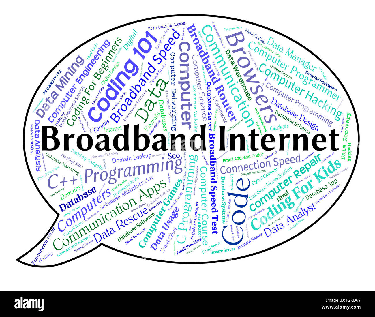 Broadband Internet Indicating World Wide Web And Computer Network Stock ...
