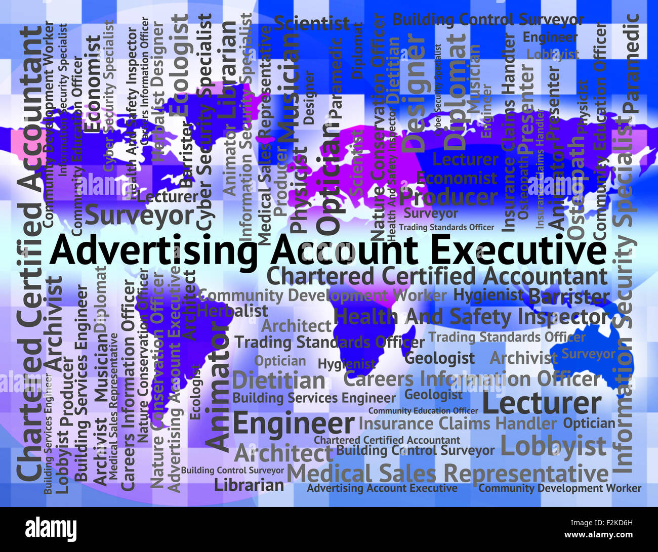 Advertising Account Executive Indicating Managing Director And Adverts ...