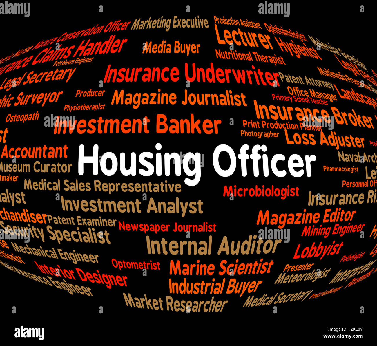 Housing Officer Meaning Home Property And Building Stock Photo - Alamy