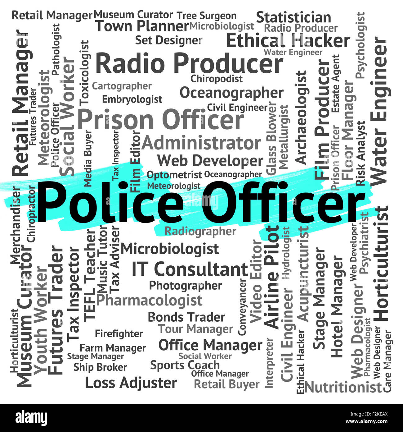 Police Officer Representing Law Enforcement And Administrators Stock ...