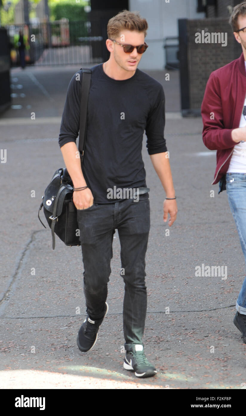 Celebrities at the ITV studios Featuring: Jeremy Irvine Where: London ...