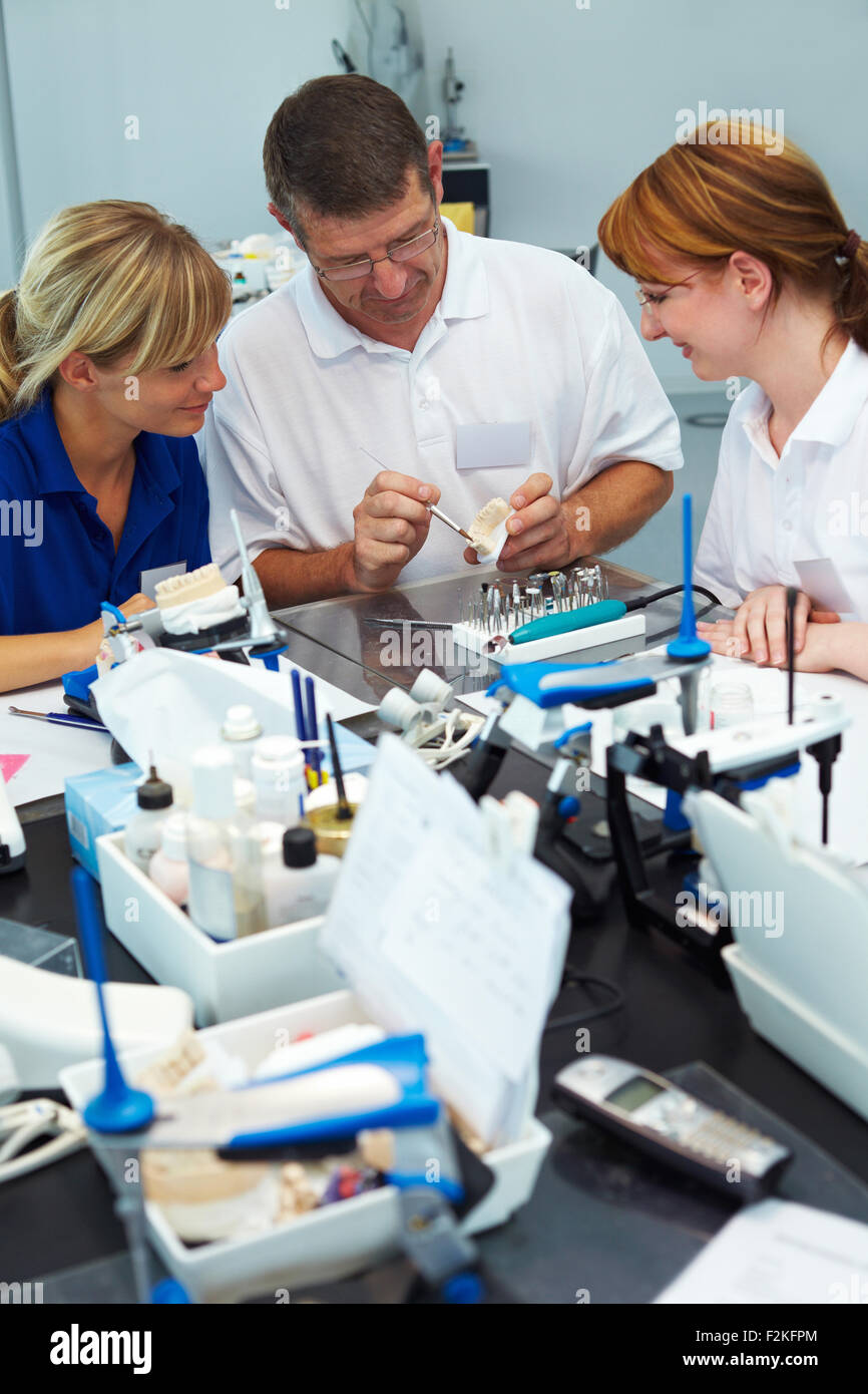 Dentist showing plaster cast hi-res stock photography and images - Alamy