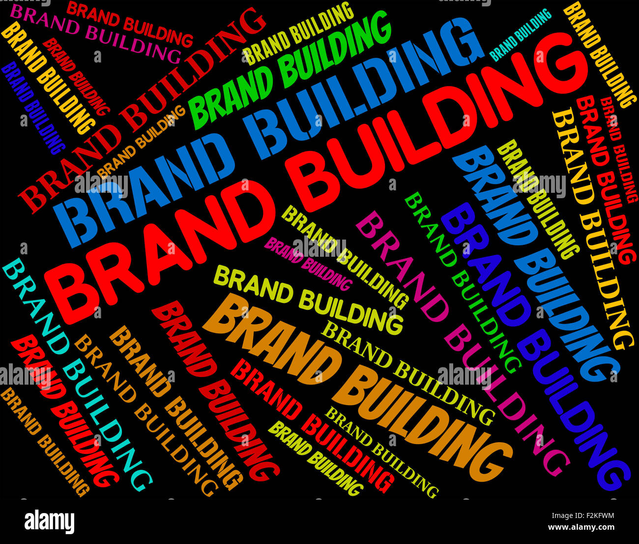 Brand Building Indicating Company Identity And Logos Stock Photo - Alamy