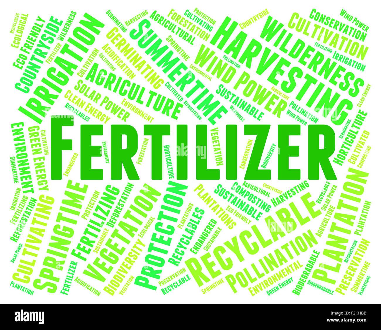 Fertilizer Word Showing Soil Conditioner And Composted Stock Photo - Alamy