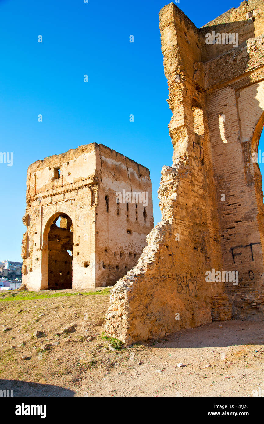 morocco arch in africa old construction the blue sky Stock Photo - Alamy