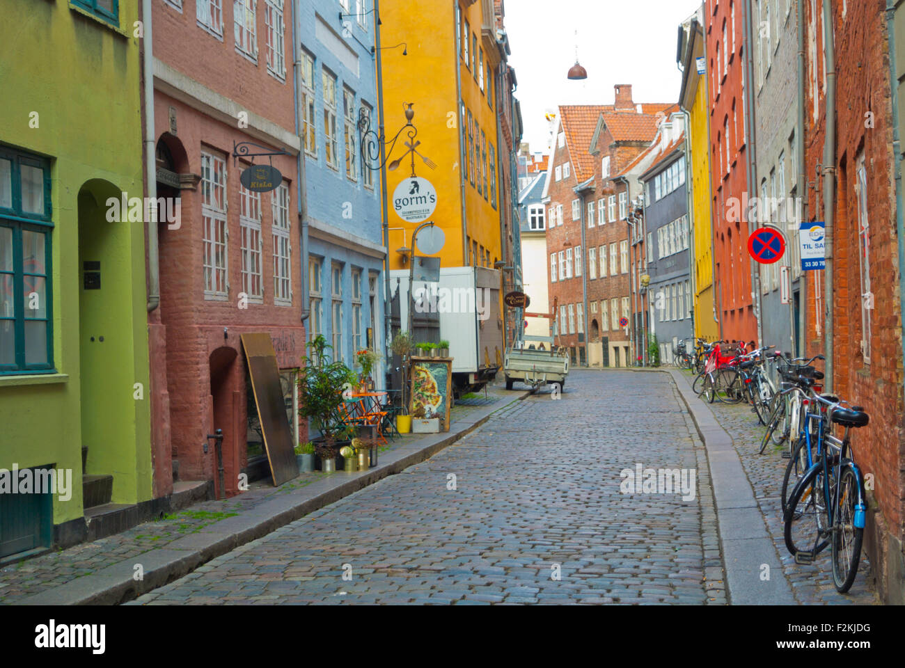 Magstræde, lane, Indre by, city centre, Copenhagen, Denmark Stock Photo ...