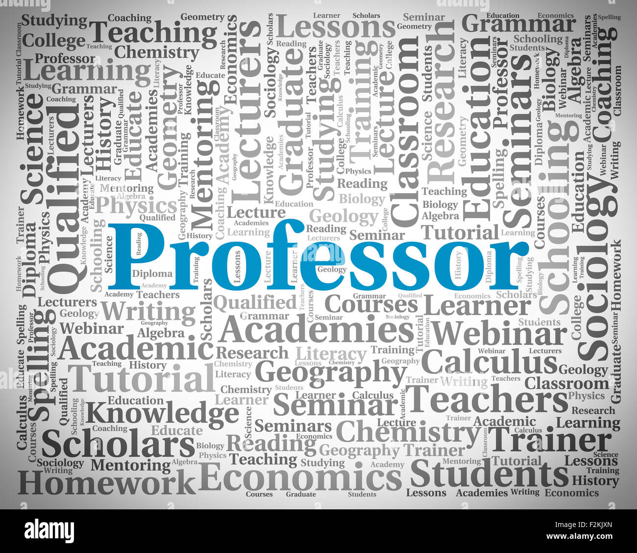 Professor Word Representing Academics Teaching And Words Stock Photo ...