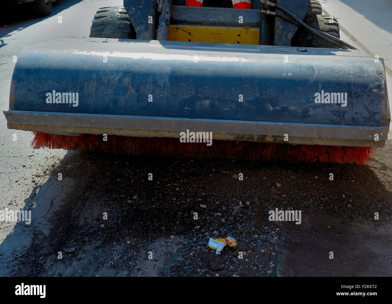 Sweeper attachments mini excavator. The sweeper sweeps, collects and ...