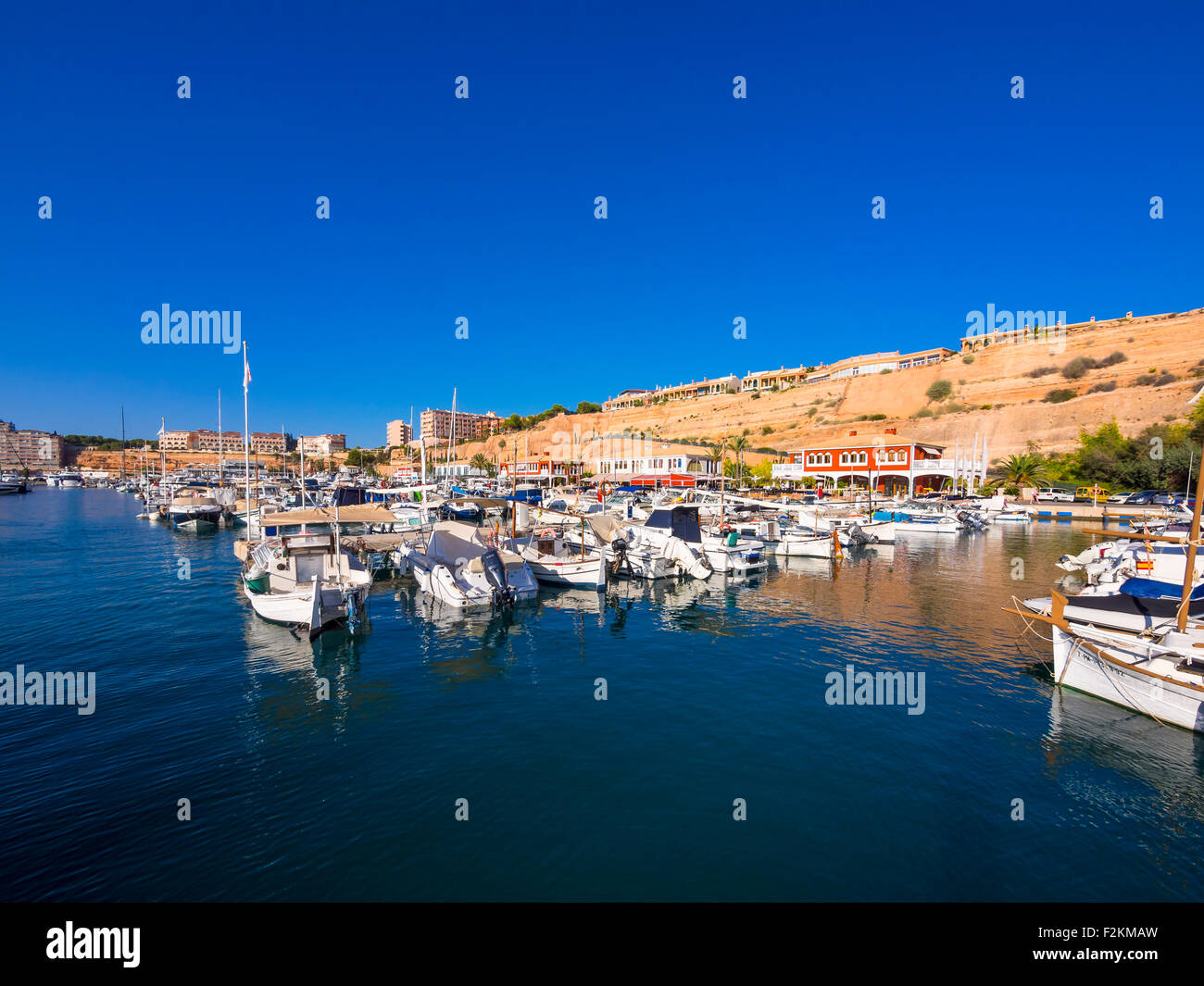 Spain, Mallorca, El Toro, marina of Port Adriano Stock Photo - Alamy