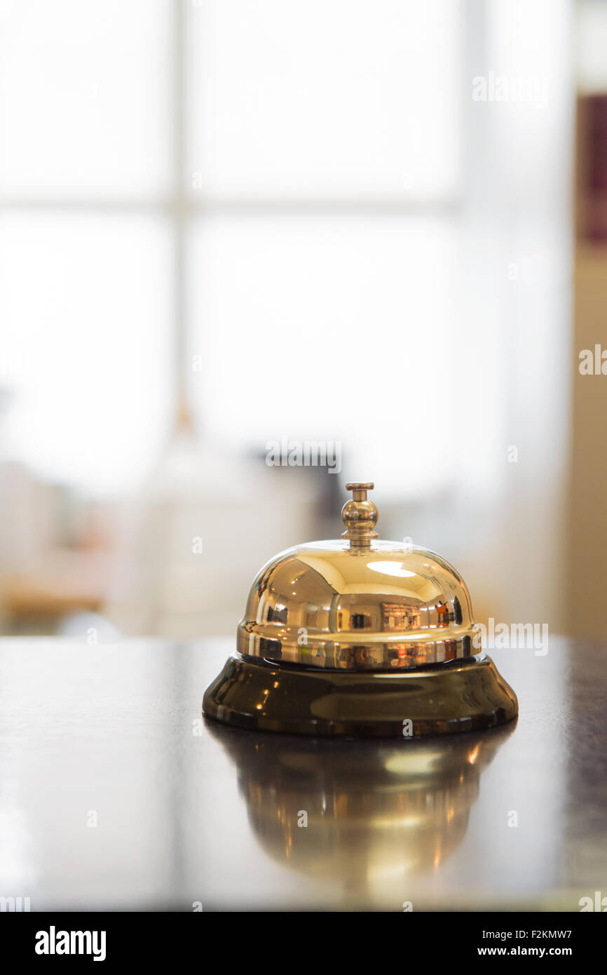 Classic hotel bell to call the staff Stock Photo - Alamy