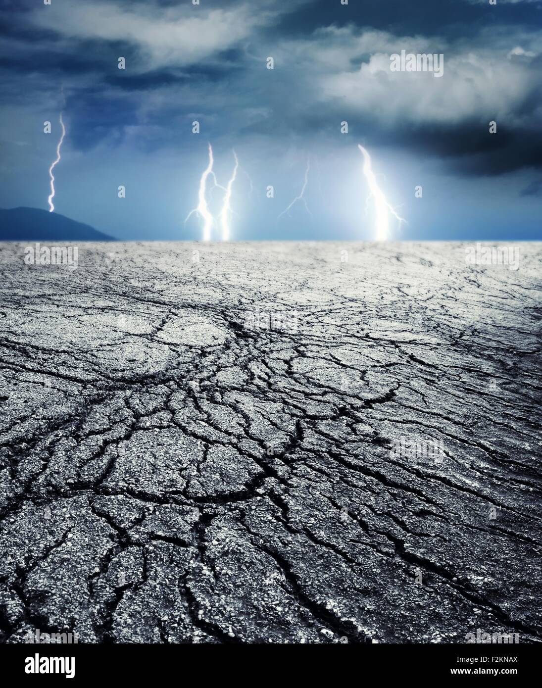 Storm in desert Stock Photo - Alamy
