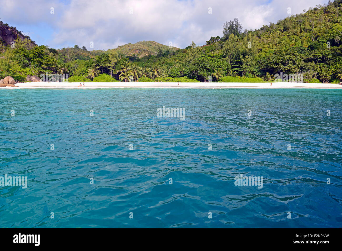 Anse Georgette beach, Praslin Island, Seychelles Stock Photo - Alamy