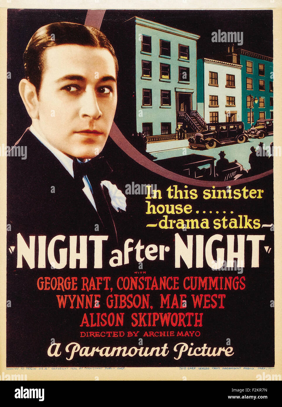 Night After Night - Movie Poster Stock Photo - Alamy