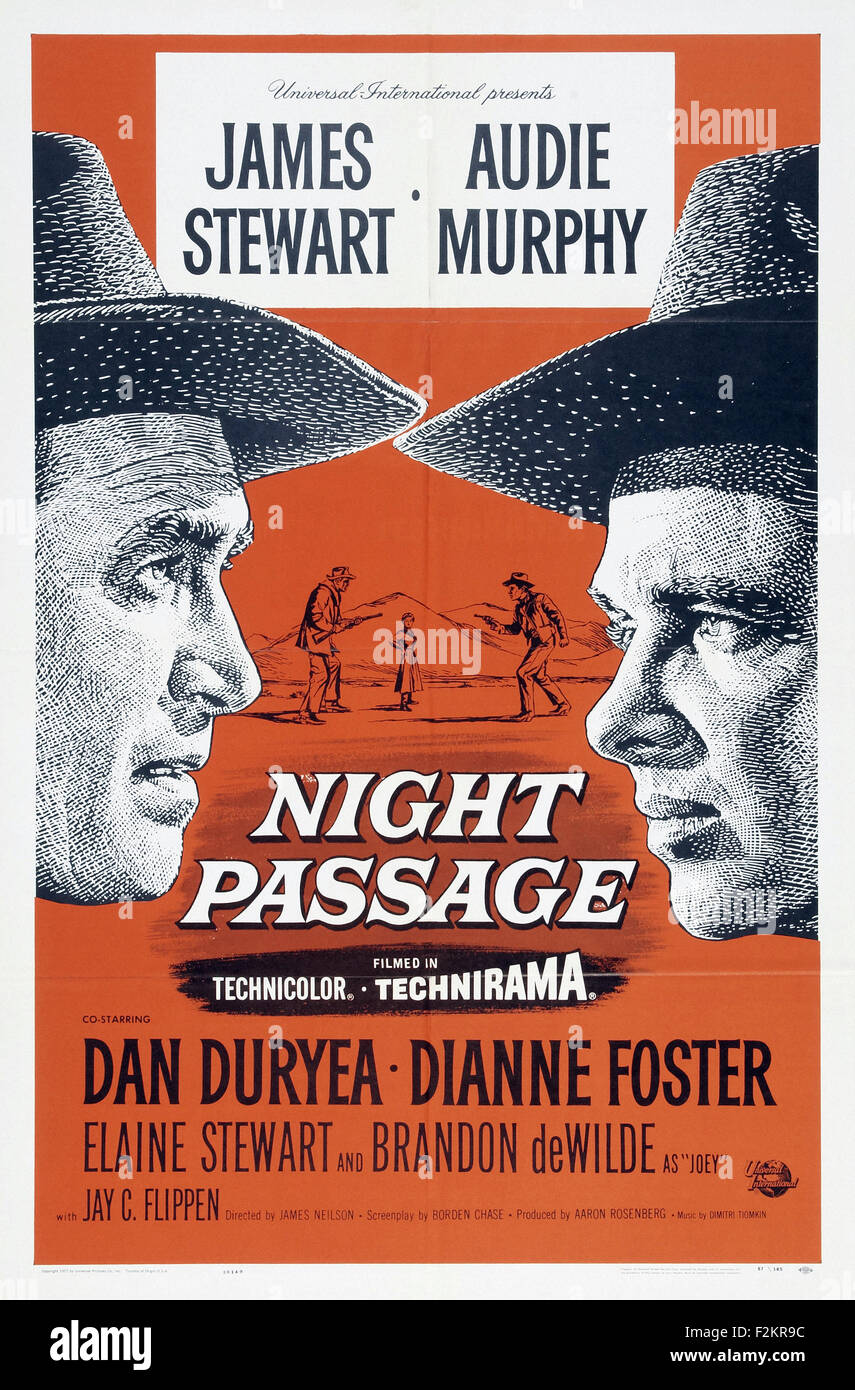 Night Passage - Movie Poster Stock Photo - Alamy