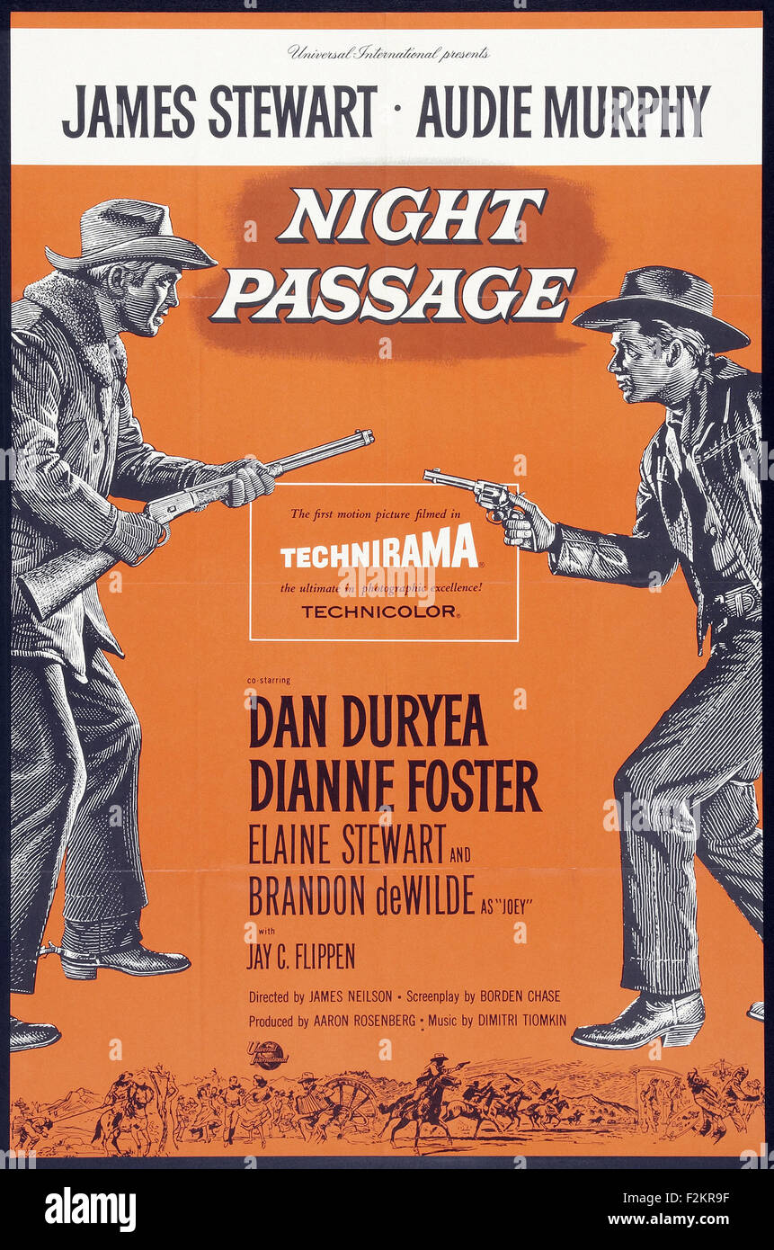 Night Passage - Movie Poster Stock Photo - Alamy