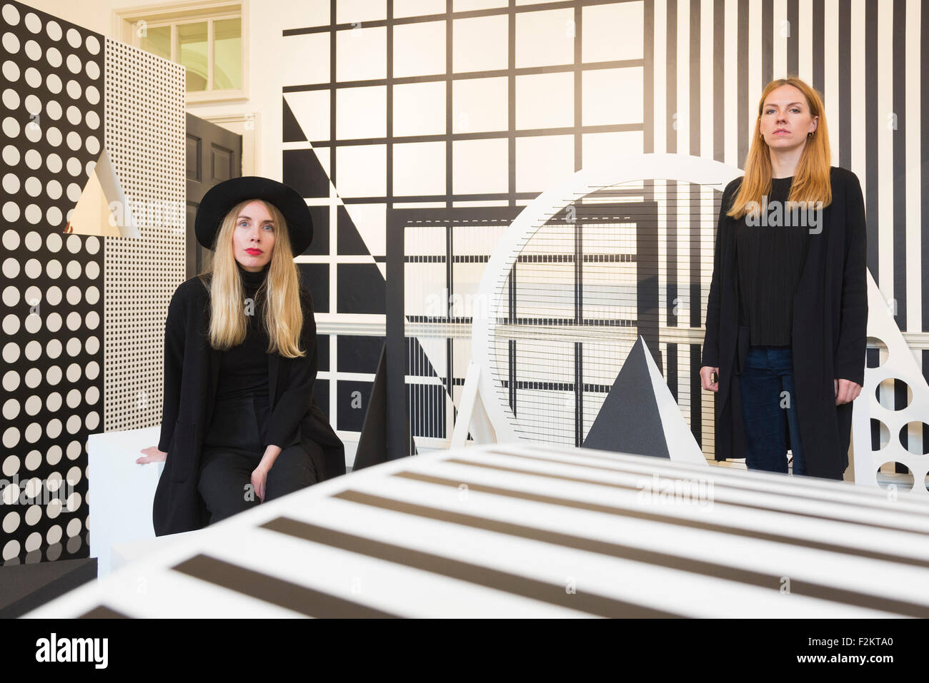 London, UK. 21st September, 2015. Designers Anna Murray, left, and ...