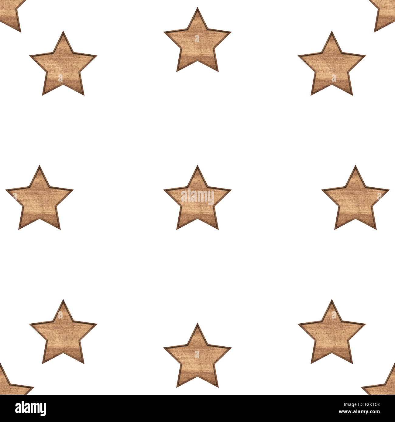 Seamless pattern from brown wooden stars with frames Stock Photo - Alamy