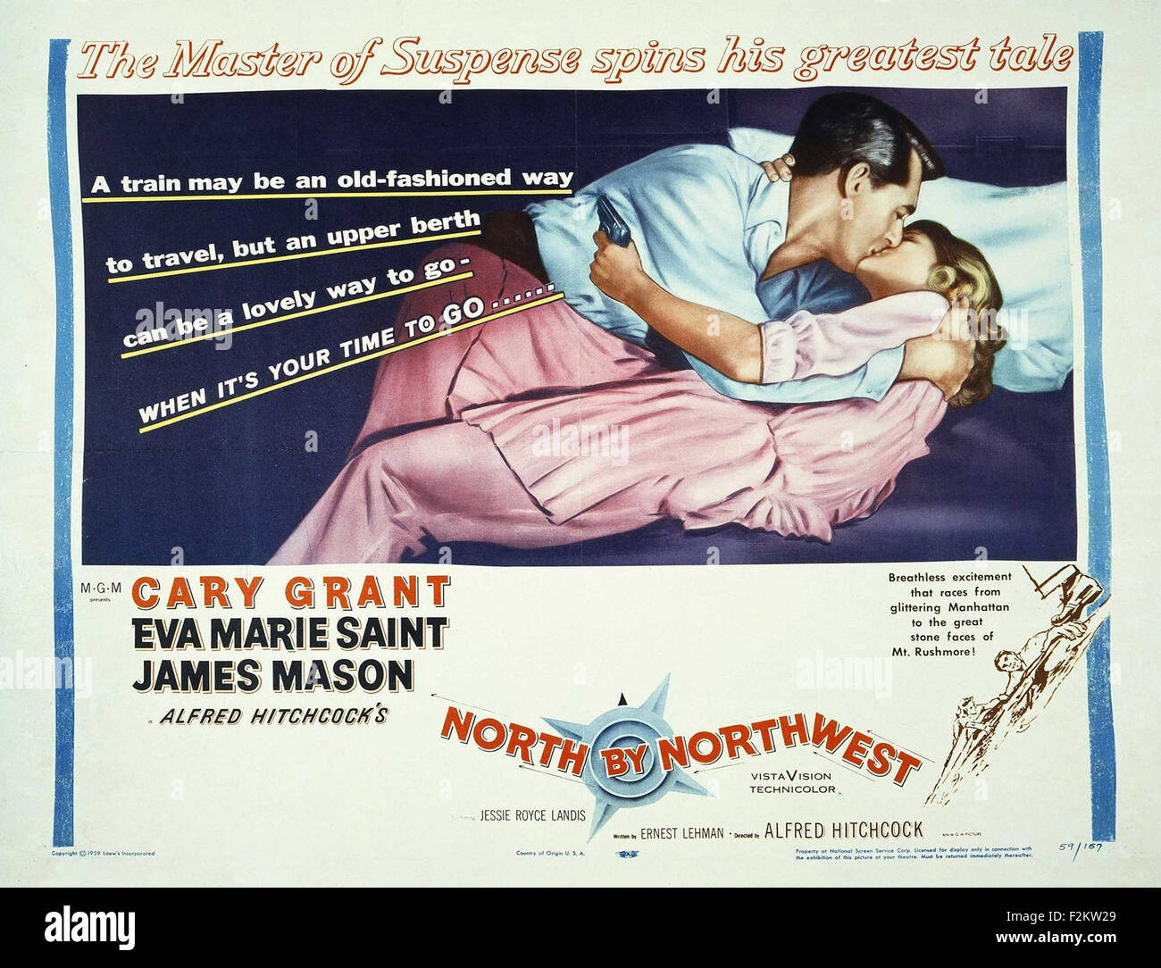North by Northwest - Movie Poster Stock Photo - Alamy