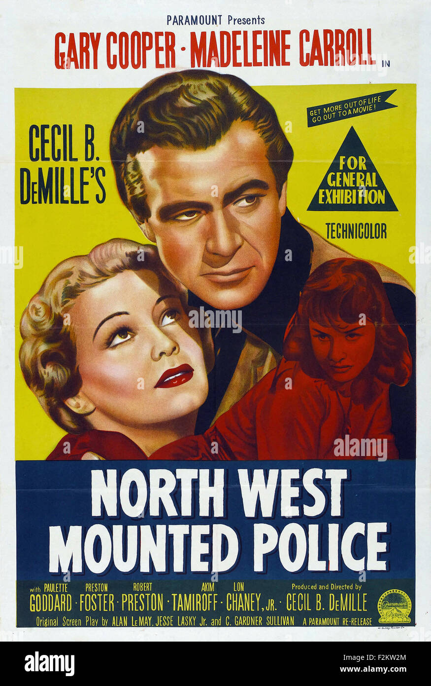 North West Mounted Police - Movie Poster Stock Photo - Alamy