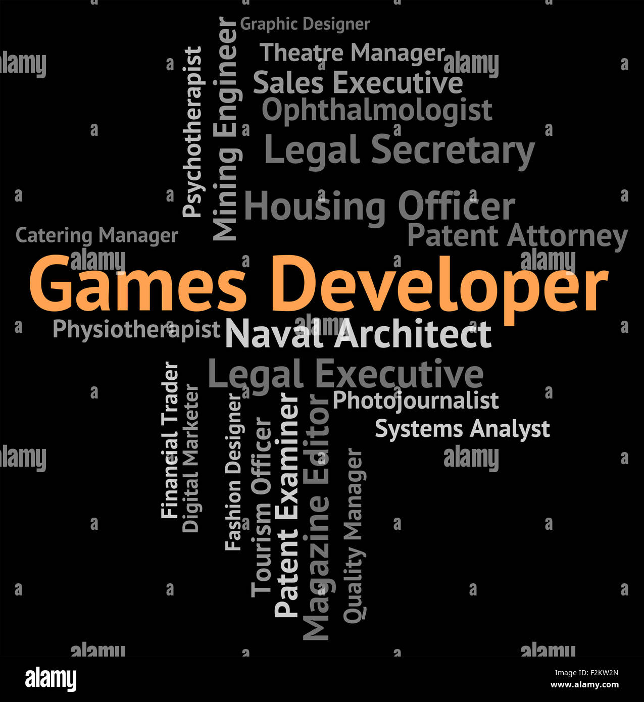 Games Developer Representing Play Time And Job Stock Photo - Alamy