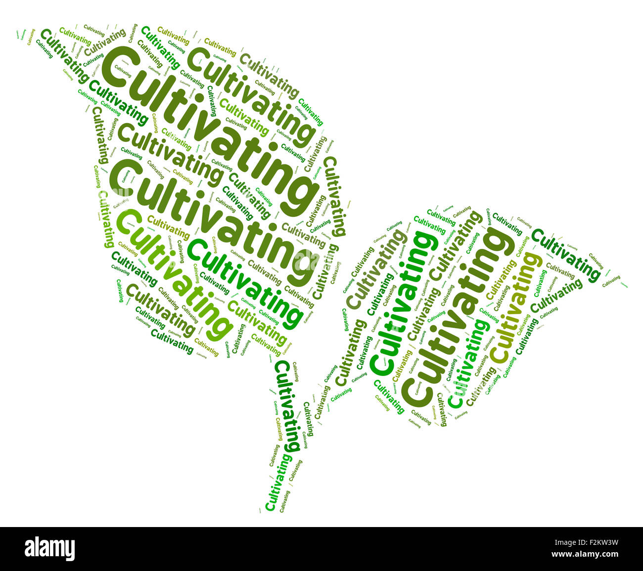 Cultivating Word Indicating Cultivate Growth And Sowing Stock Photo - Alamy