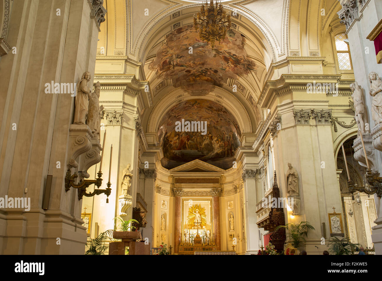 Chancel, altar and apse in Metropolitan Cathedral of the Assumption of ...