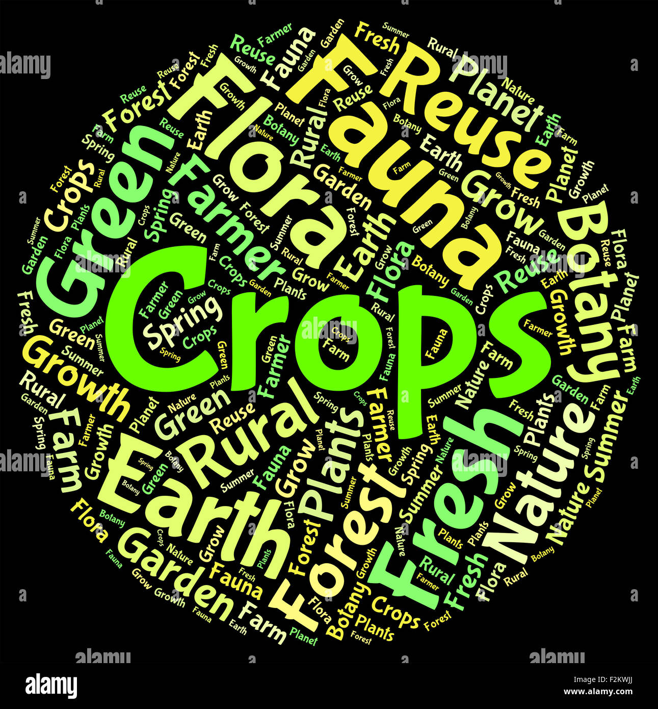 Crops Word Representing Produce Plants And Yields Stock Photo - Alamy