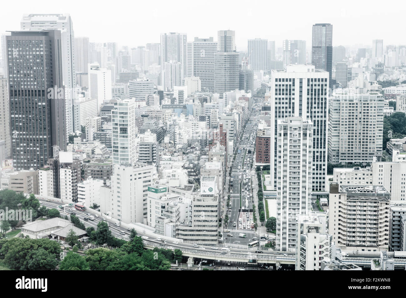 Japan, Tokyo, cityscape with motorway bridge Stock Photo - Alamy
