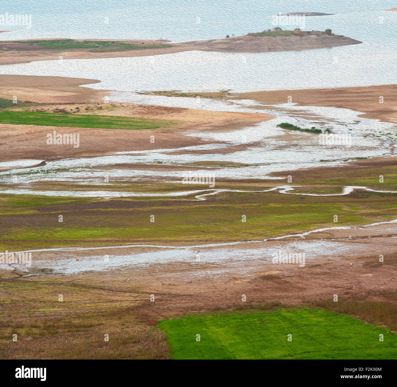 pond and lake in the mountain morocco land Stock Photo - Alamy