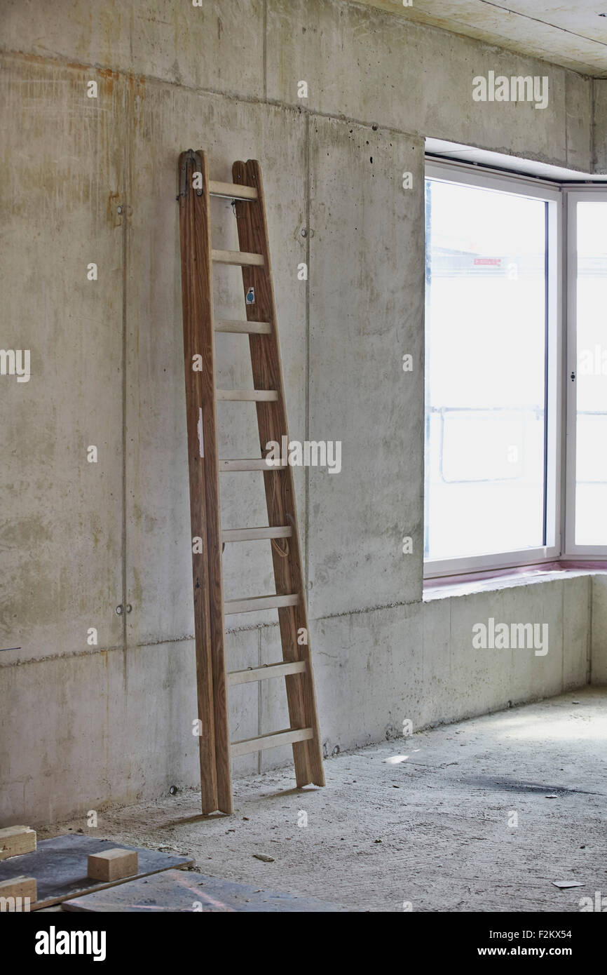 Ladder in an unfinished building Stock Photo - Alamy