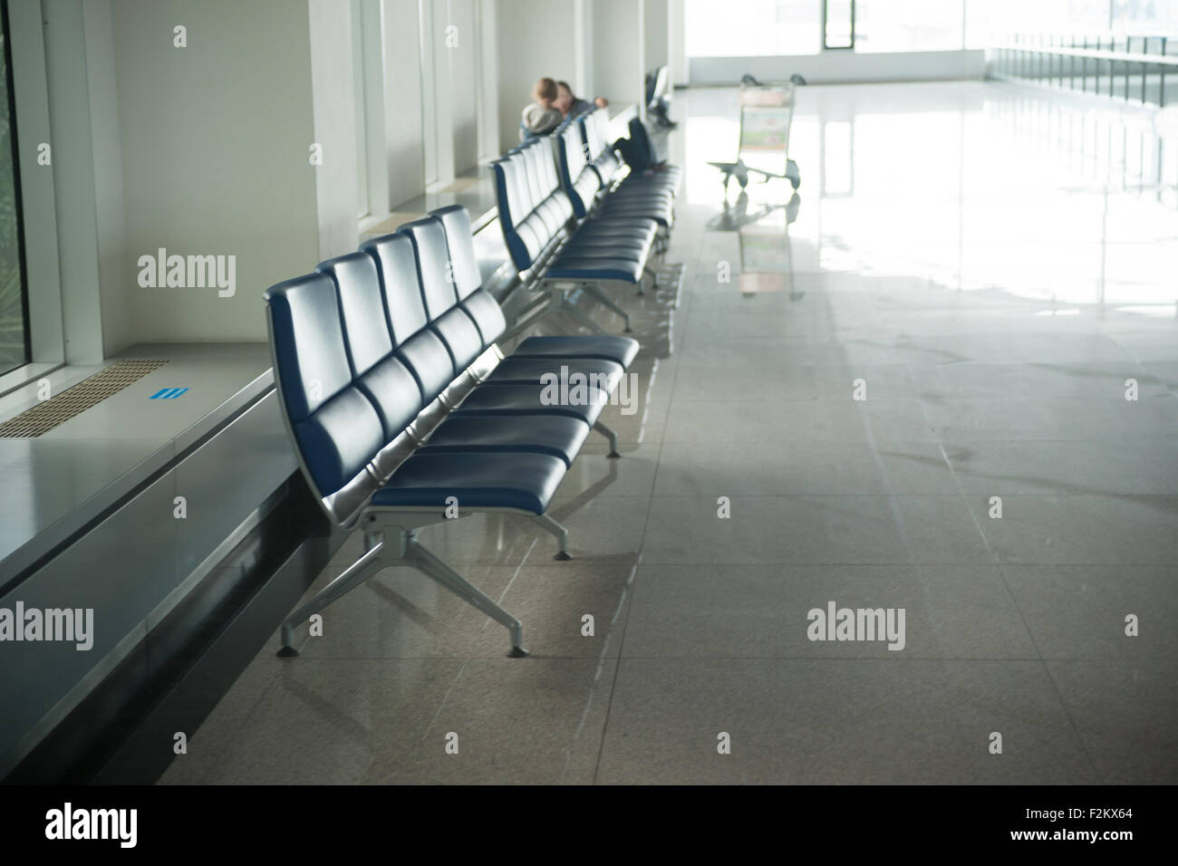 Airport waiting area Stock Photo - Alamy