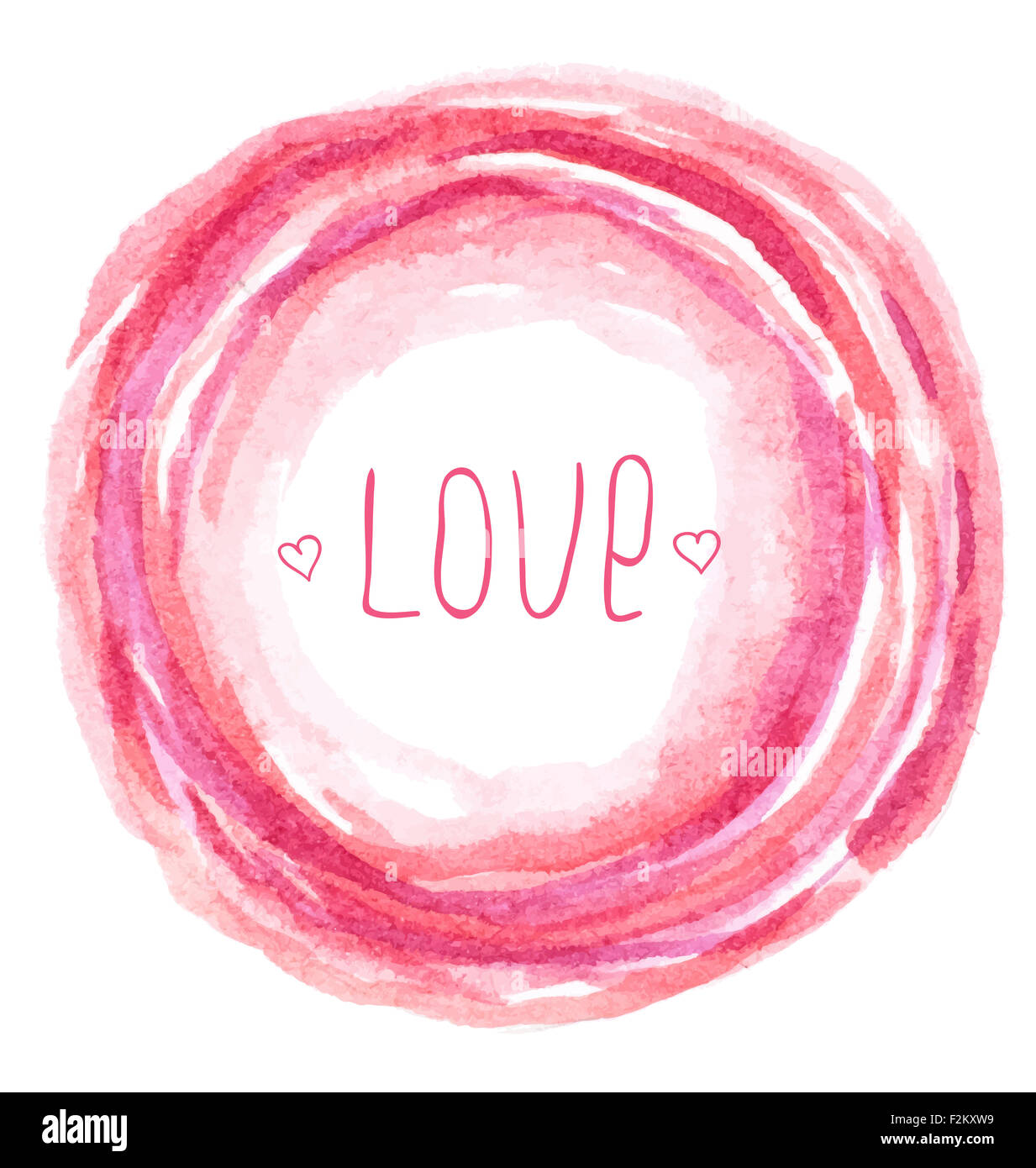 Red round abstract watercolor background Stock Photo - Alamy