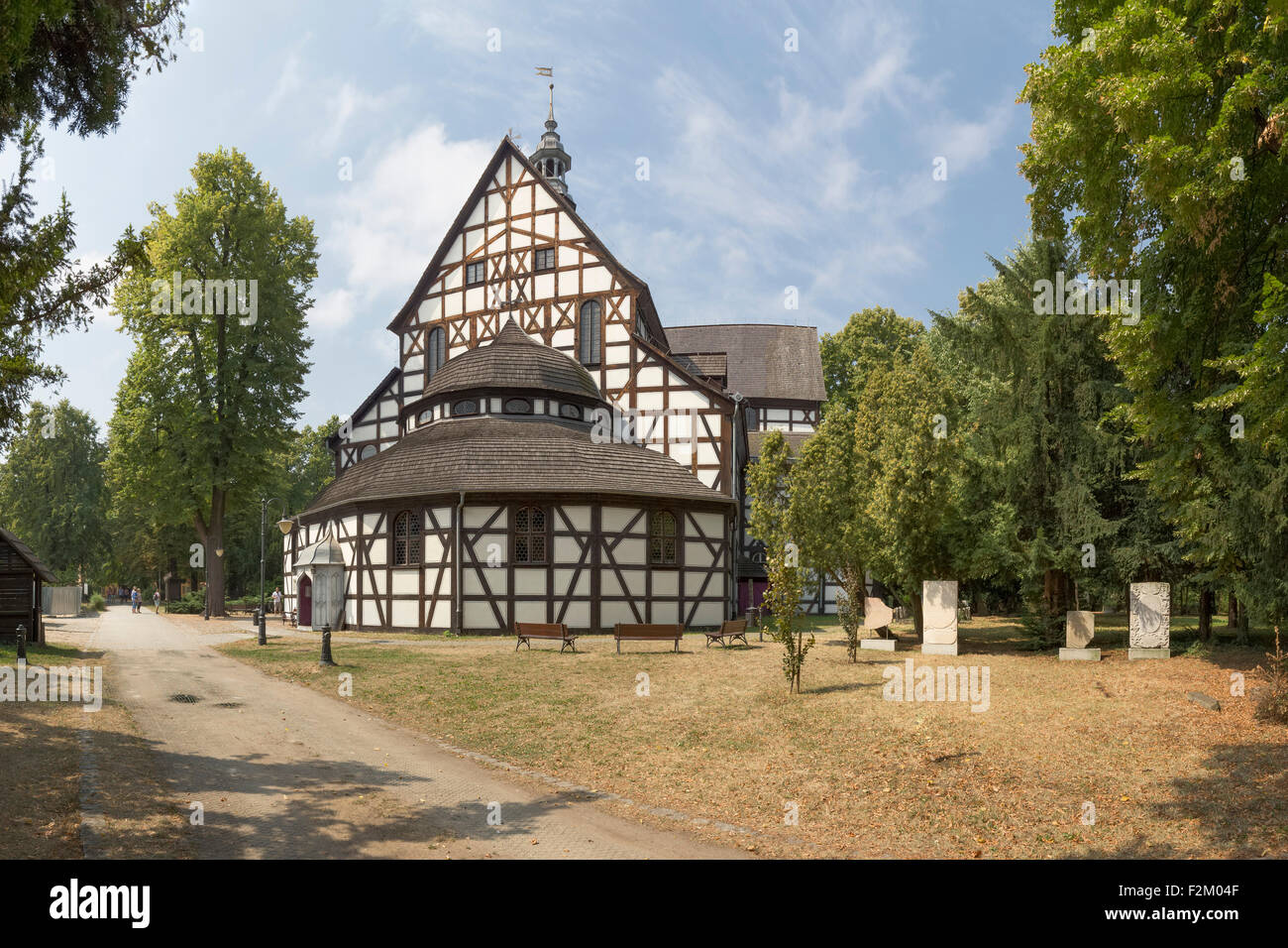 Poland, Swidnica, church of peace, timber framed church Stock Photo - Alamy