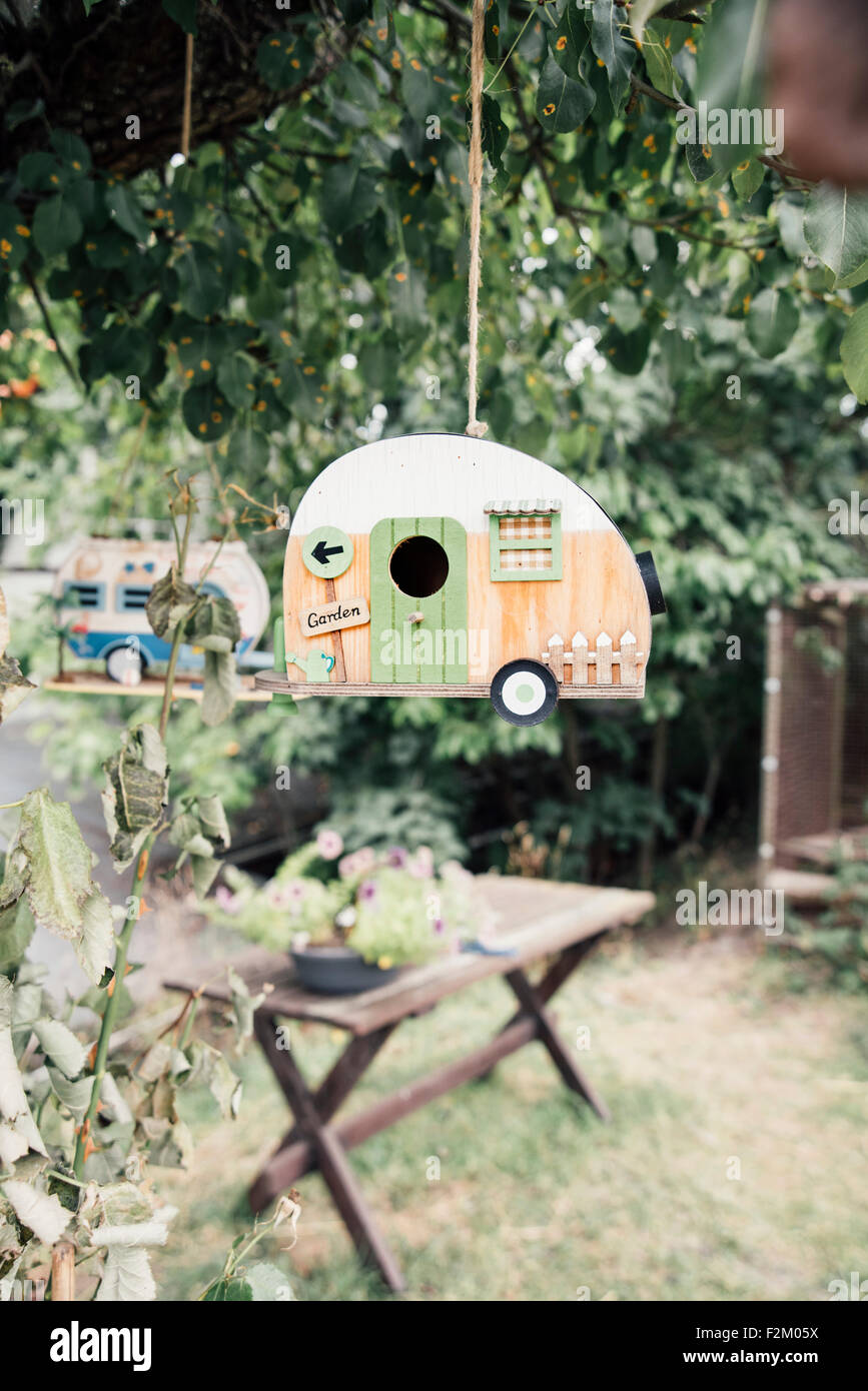 Hanging bird houses hi-res stock photography and images - Alamy