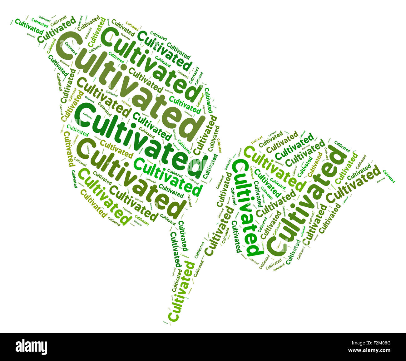 Cultivated Word Showing Cultivation Farm And Farms Stock Photo - Alamy