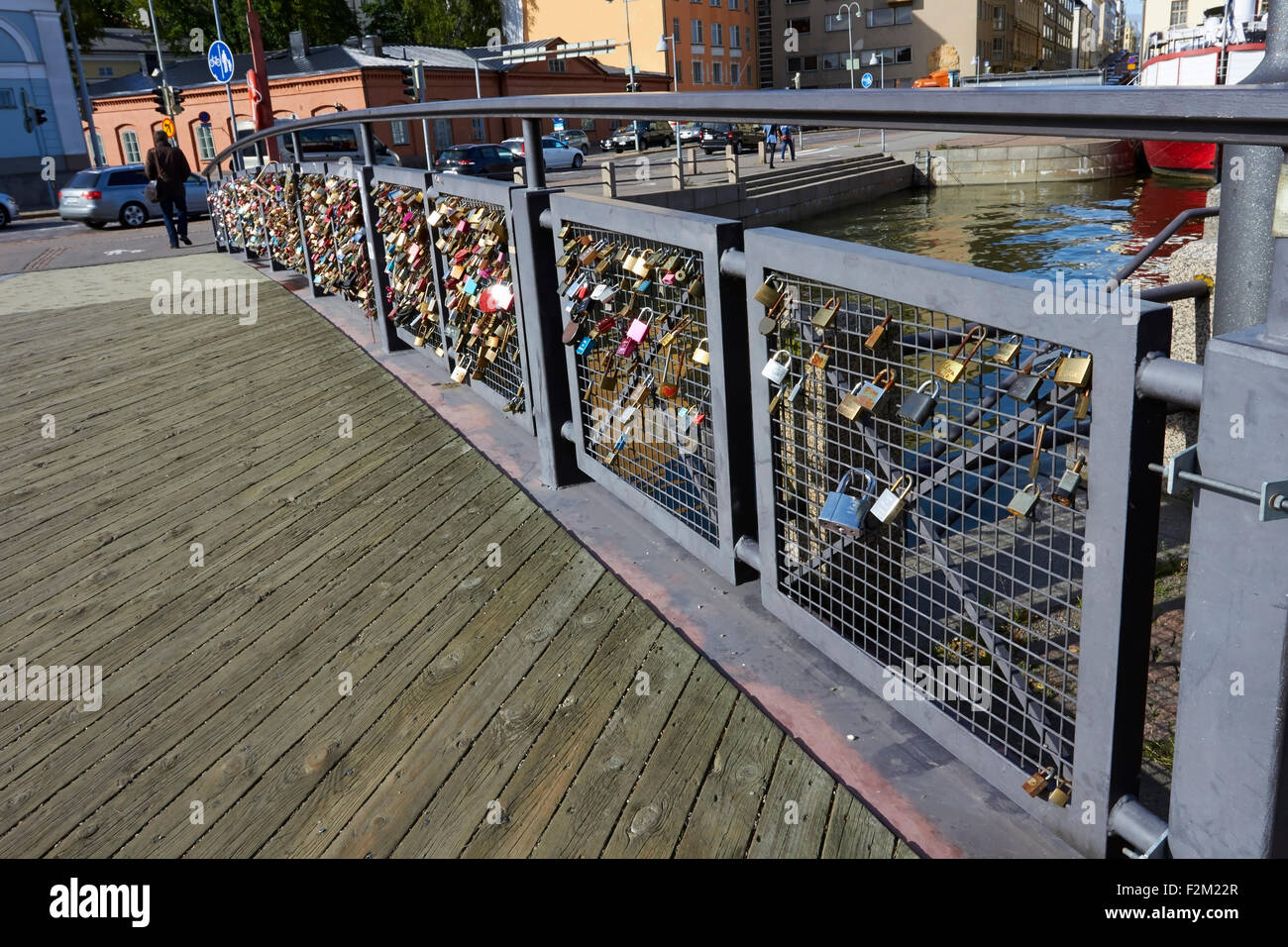 Love locks, Helsinki Finland Stock Photo - Alamy