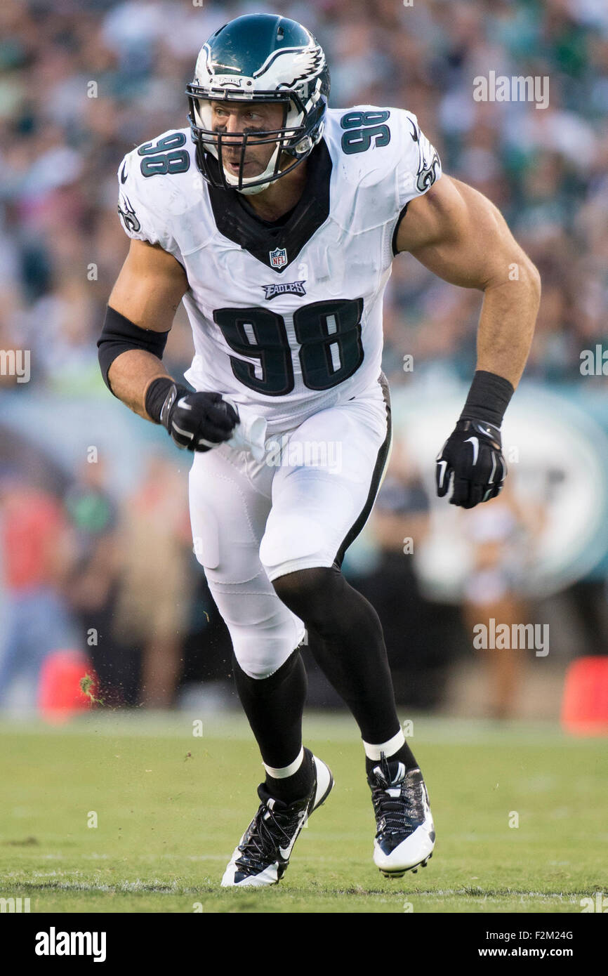 September 20, 2015: Philadelphia Eagles outside linebacker Connor Barwin (98) in action during ...