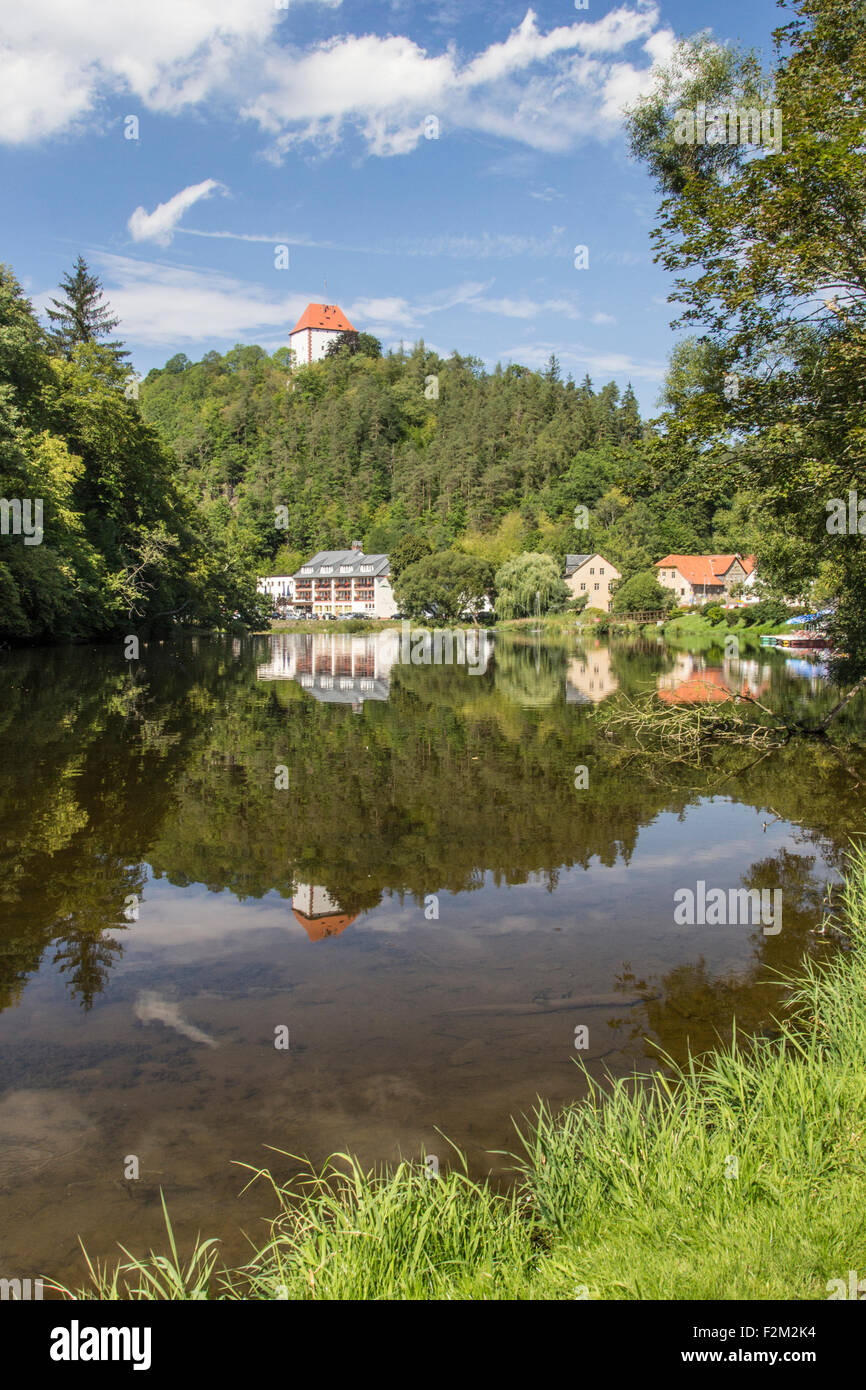 Germany, Thuringia, Ziegenrueck, castle with lake Stock Photo - Alamy