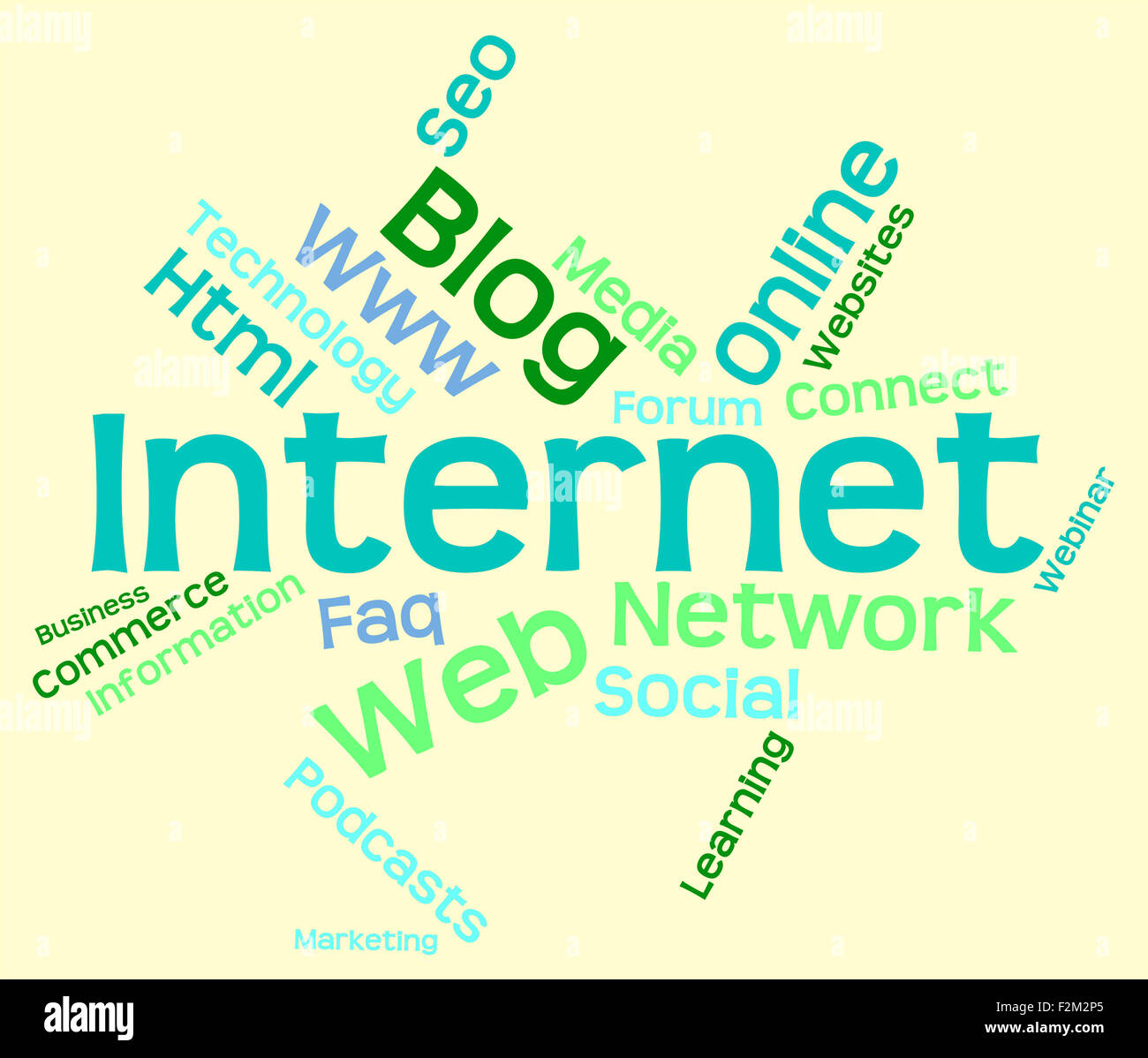 Internet Word Showing World Wide Web And Web Site Stock Photo - Alamy