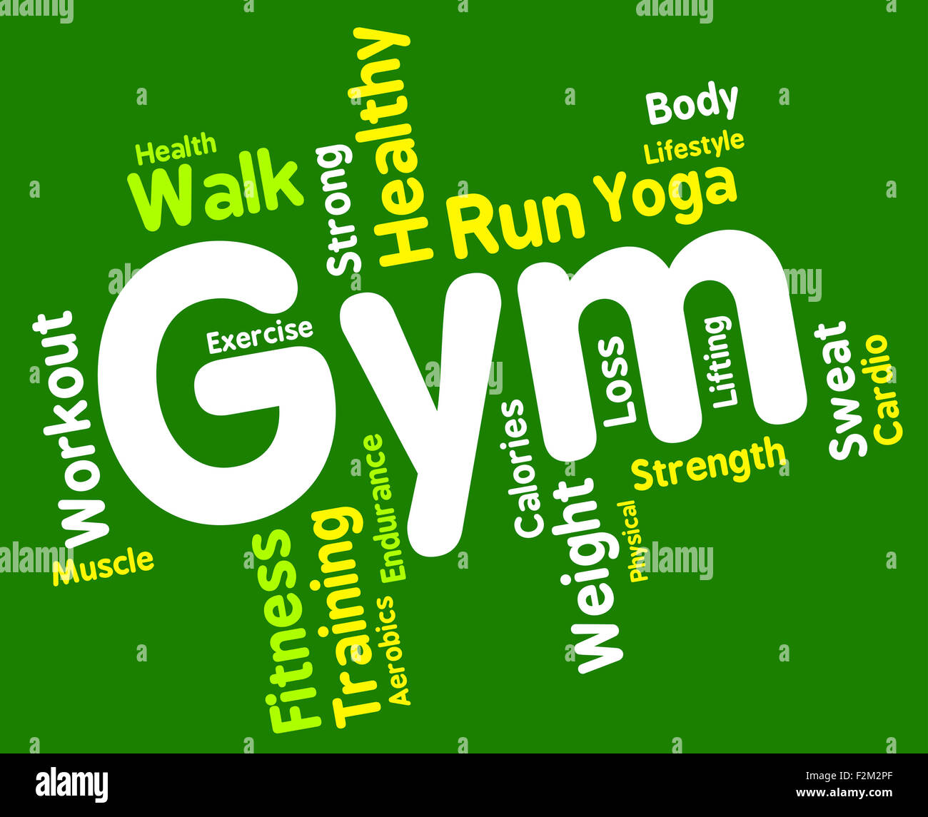 Wordcloud Fitness Representing Working Out And Gymnasium Stock Photo ...