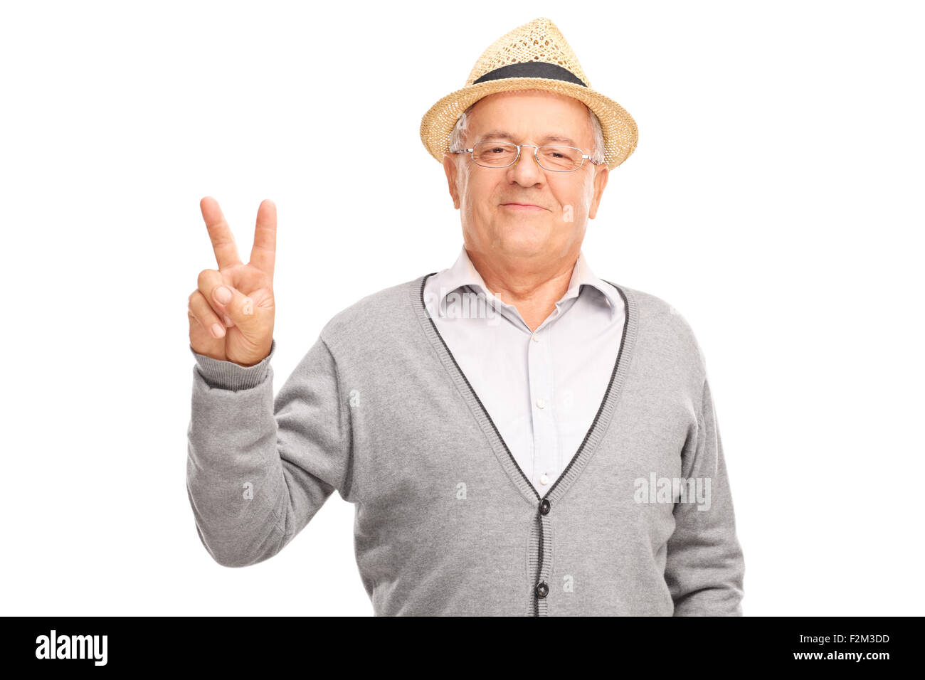 Man With Peace Sign