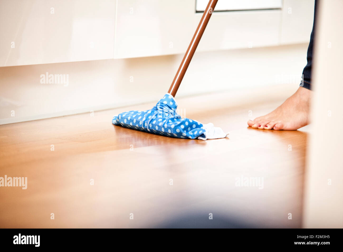 Woman scrubbing floor hi-res stock photography and images - Alamy