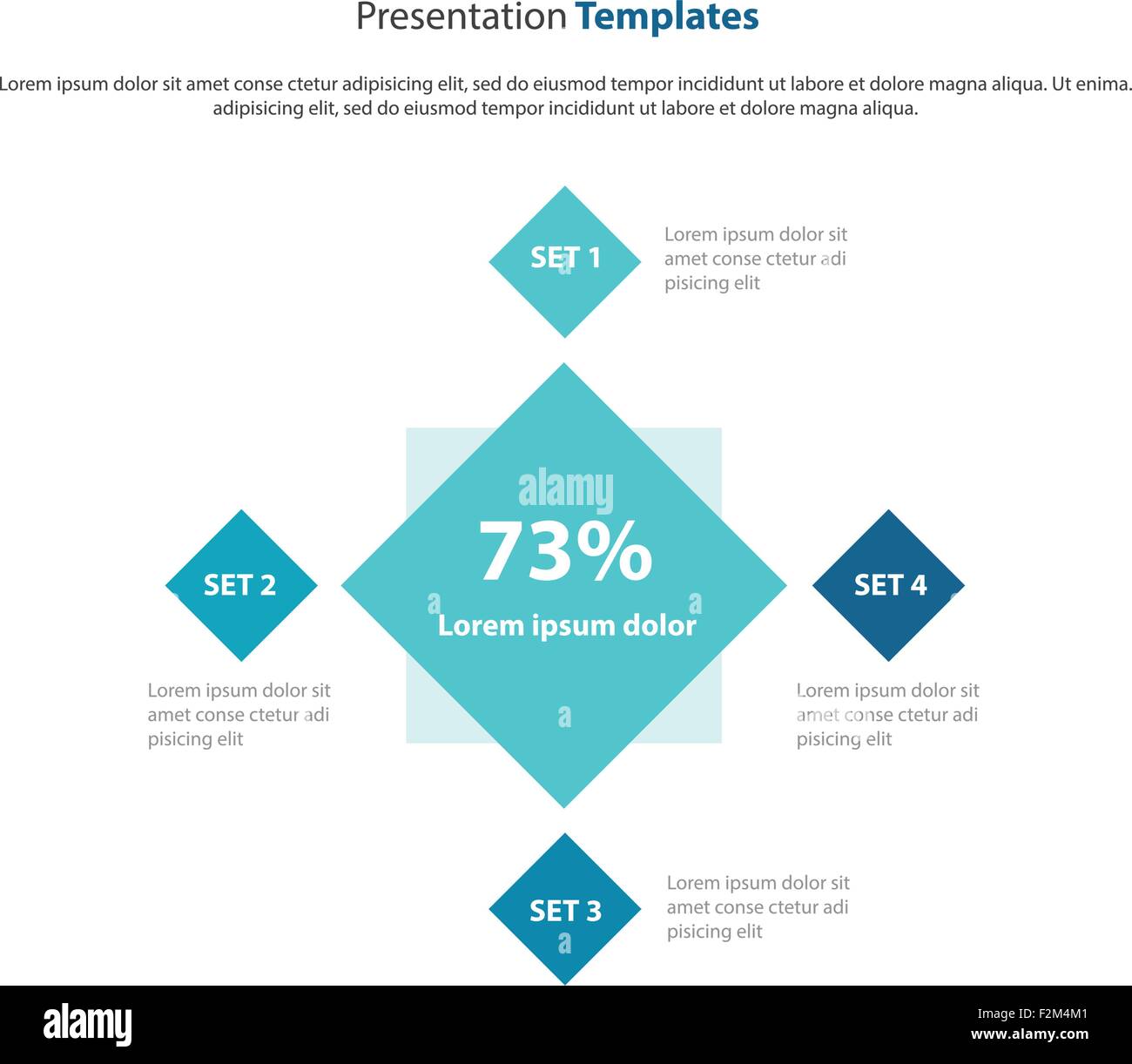 square Presentation and infographic template Stock Vector Image & Art ...