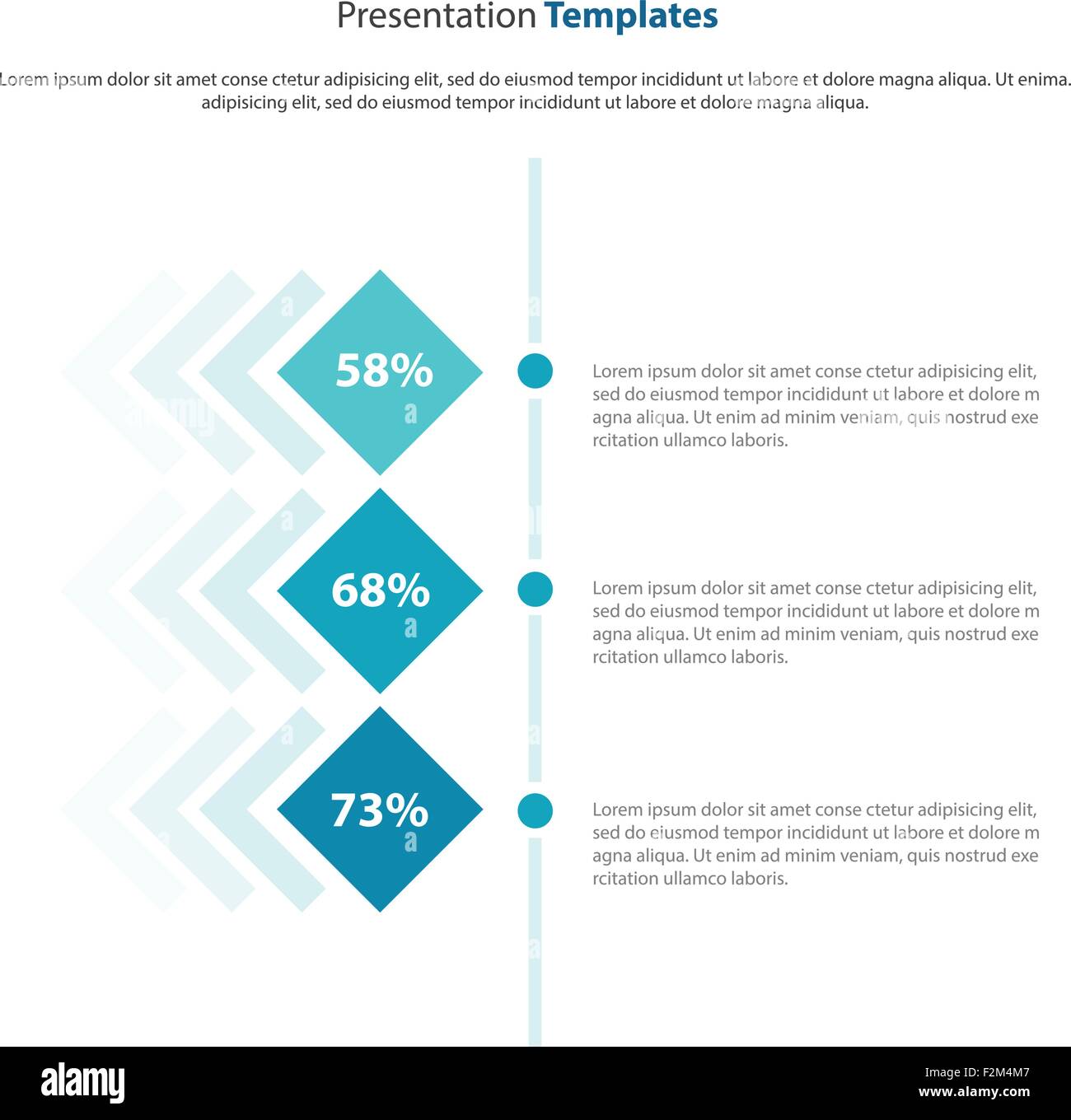 square Presentation and infographic template, timeline design Stock ...