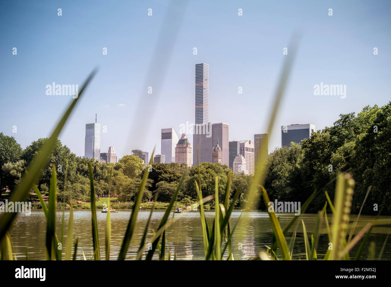 USA, New York City, People rowing on Central Park lake Stock Photo - Alamy
