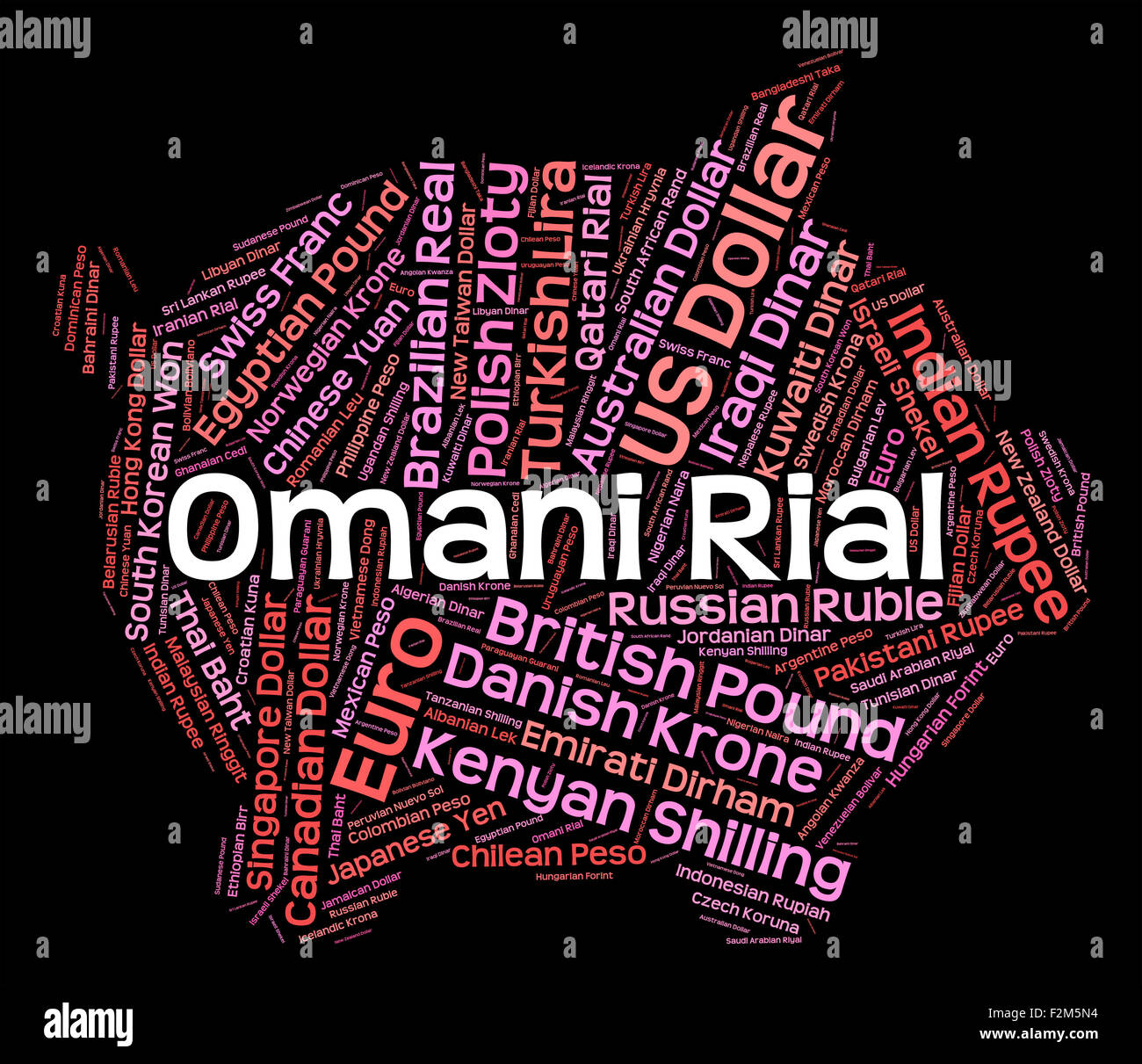 Omani Rial Indicating Foreign Currency And Banknote Stock Photo - Alamy