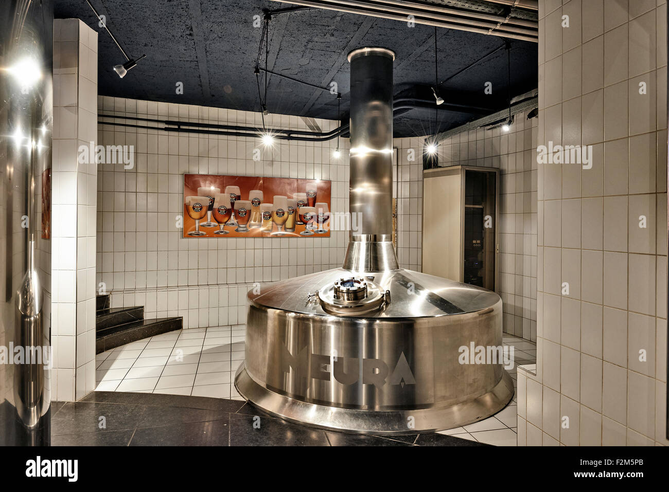 Section of the New story of beer in the brewery museum in the house of ...