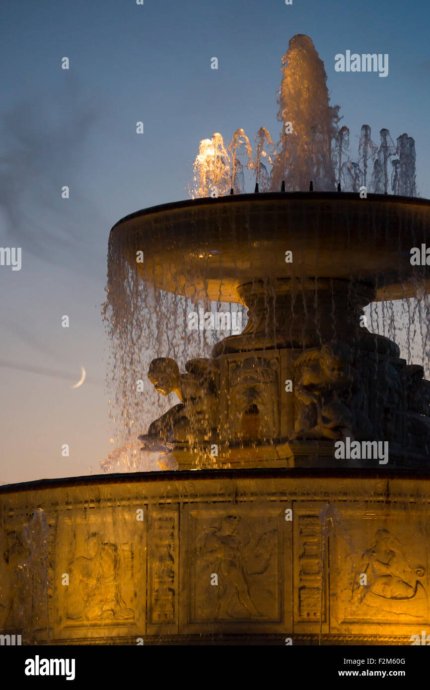 Detroit, Michigan - The James Scott Memorial Fountain on Belle Isle ...
