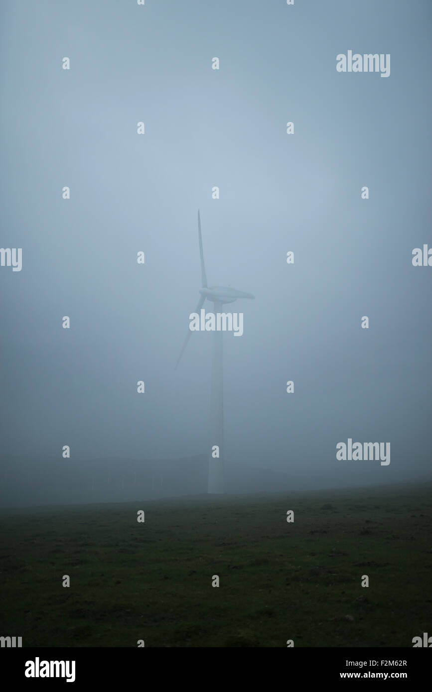 Fog wind turbine hi-res stock photography and images - Alamy